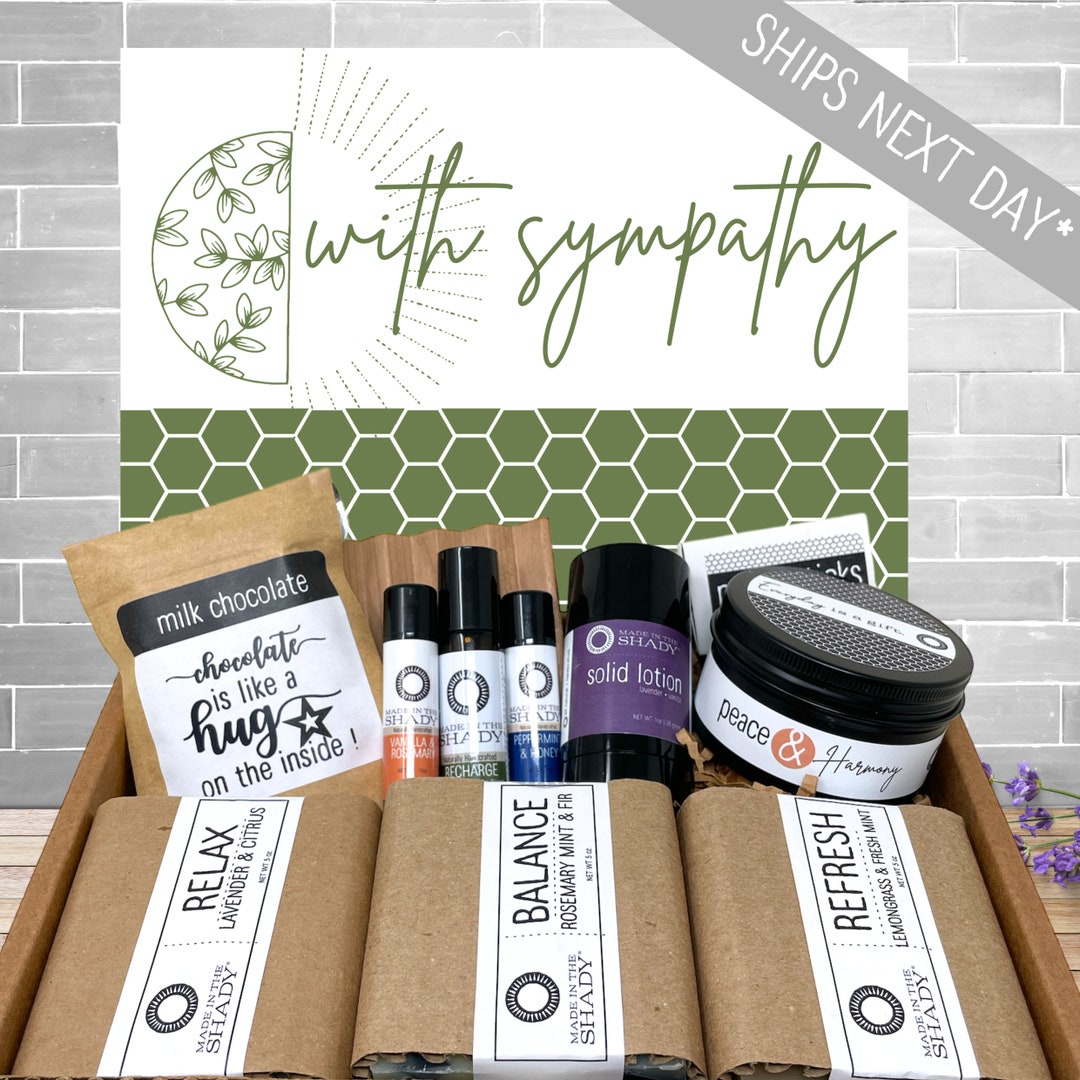 Sympathy Gift Basket: Deluxe Comfort Kit, Cruelty-free & Plastic-free ...