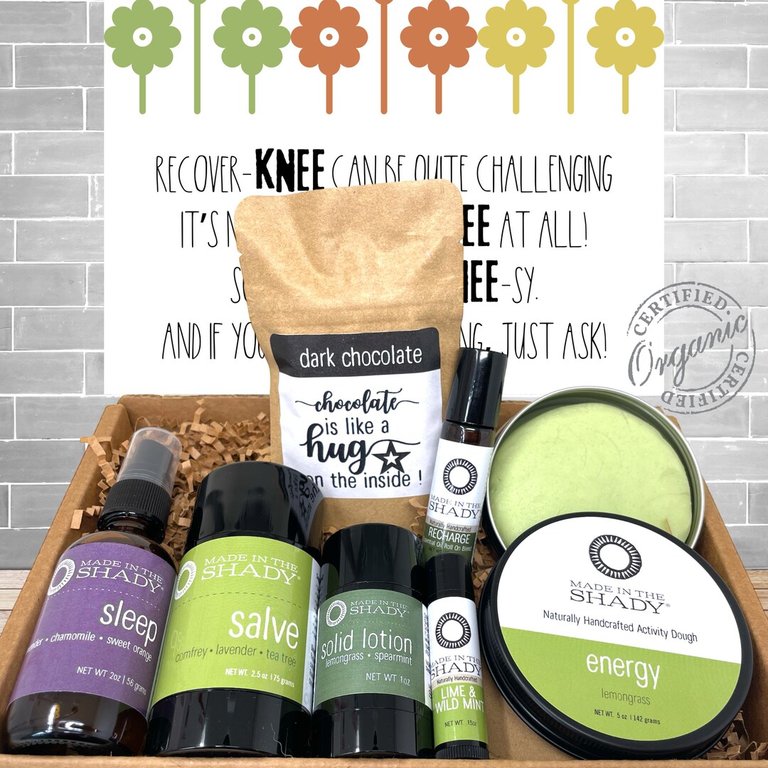 Knee Replacement Gift Set: All Natural Post-surgery Care Package - Etsy