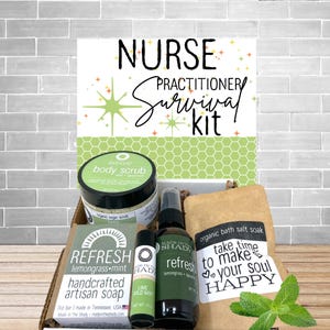 Nurse Practitioner Appreciation Gift Set: Organic Spa Kit, Gift Wrapped ...
