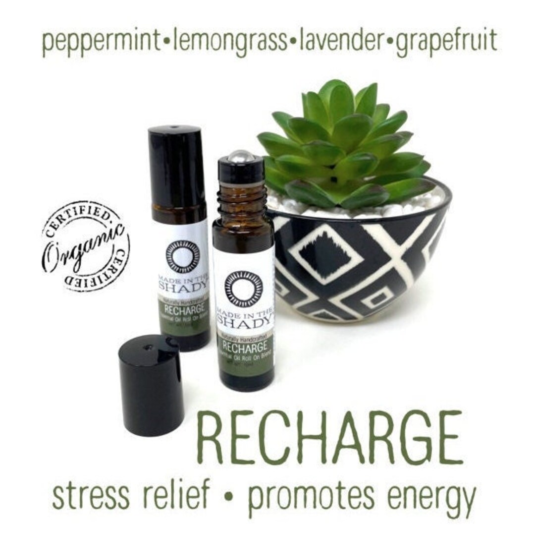 Aromatherapy Roller Anxiety Relief Boost Mood RECHARGE - Etsy