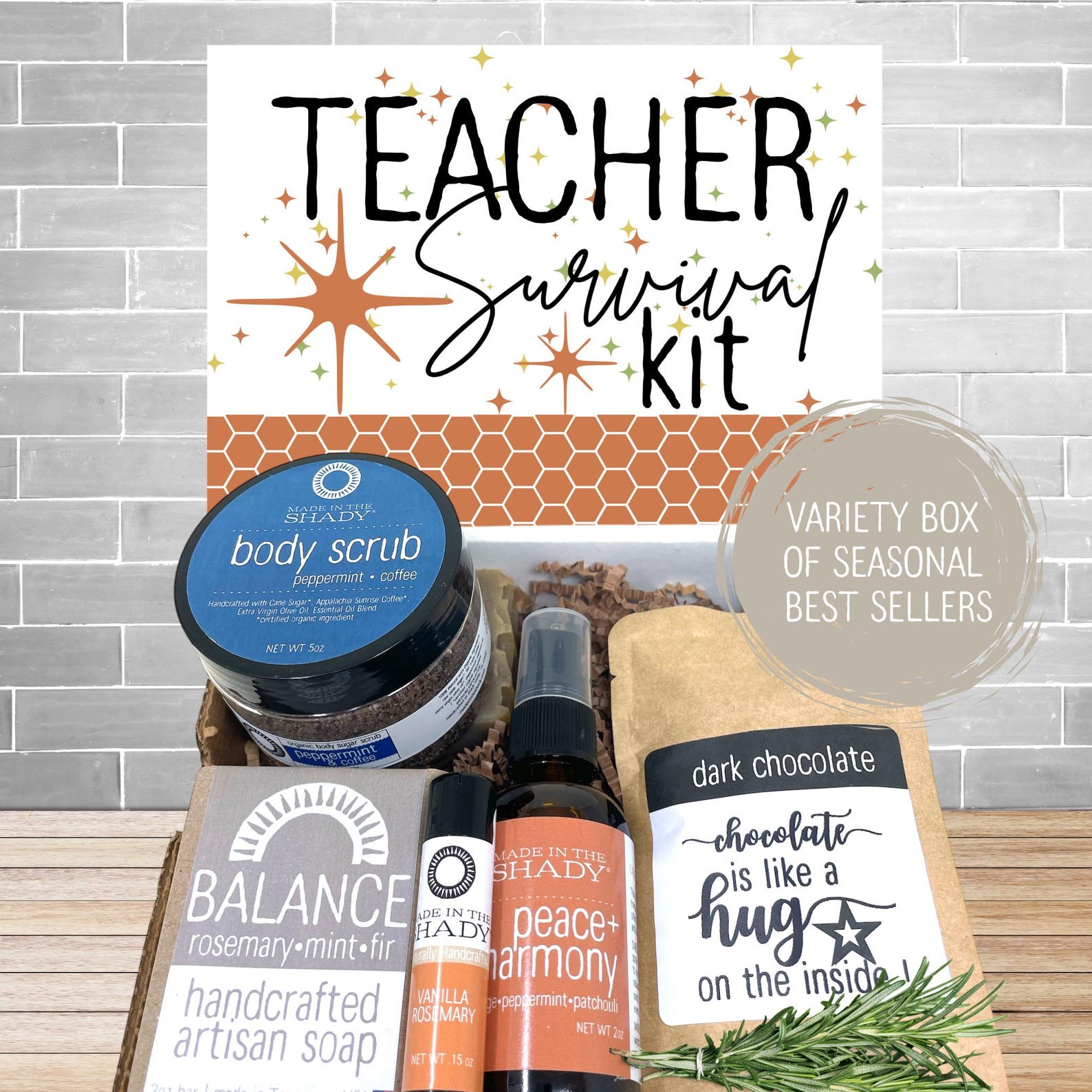Personalized Teacher Survival Kit Gift Box • Self Care Set for Teachers ...