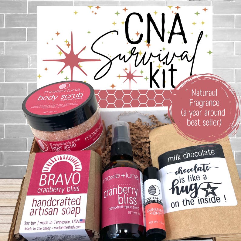 CNA Gift Box: Self-care Set With Artisan Soap & Sugar Scrub - Etsy