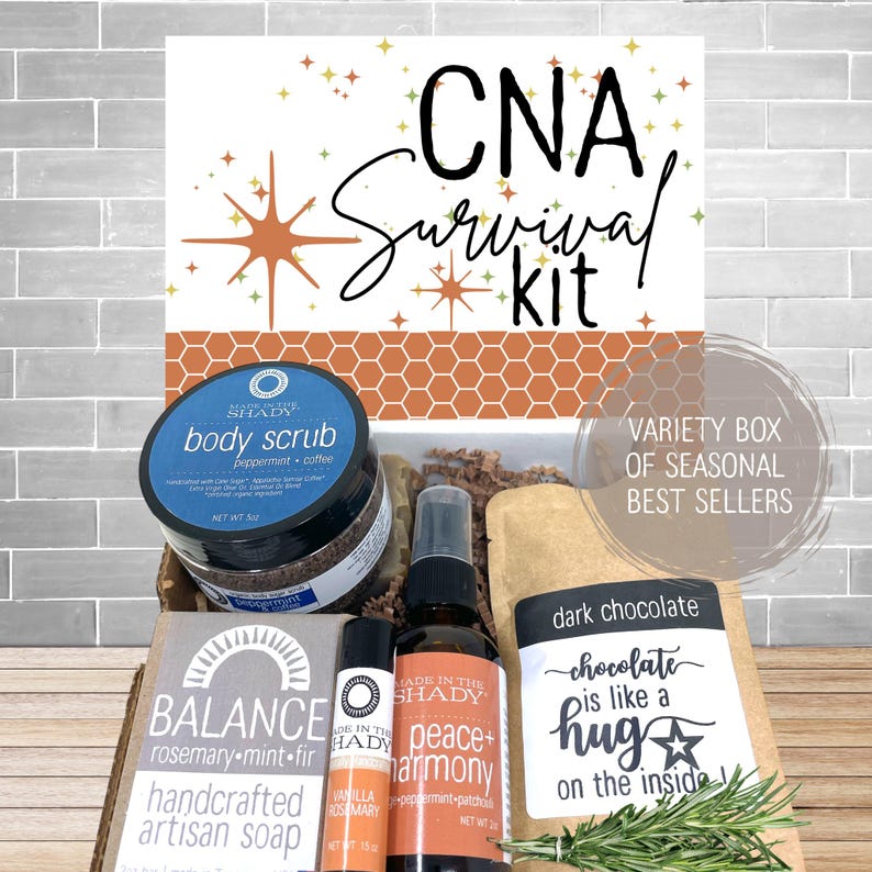 CNA Gift Box: Self-care Set With Artisan Soap & Sugar Scrub - Etsy