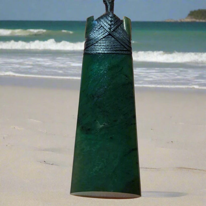 Green Jade Toki Pendant - Etsy UK