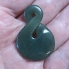 Boreal Nephrite Jade Fish Hook With Specialty Binding - Etsy