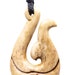 Aged Bone Fish Hook Whale Tail With New Zealand Paua Shell Inlay - Etsy