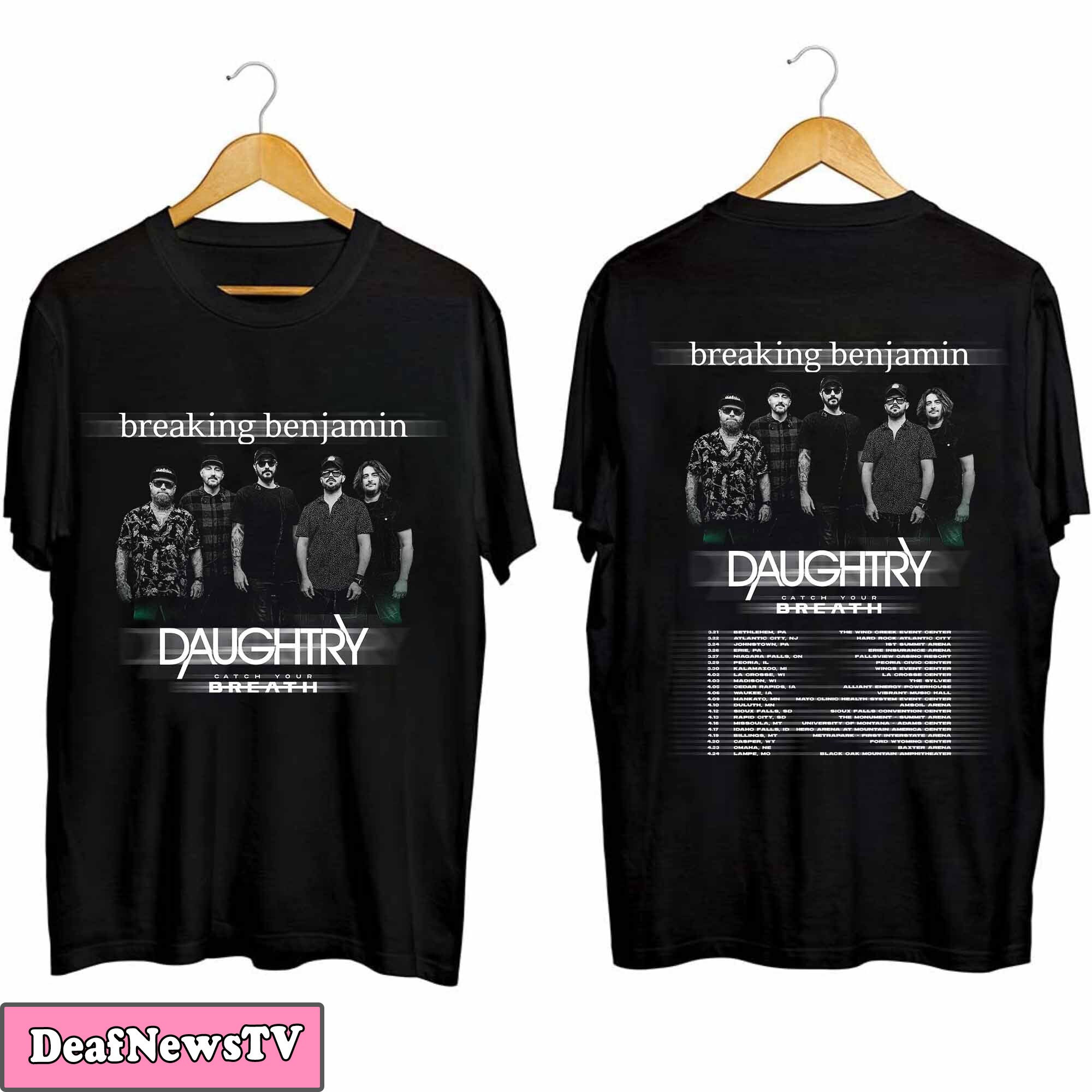 Breaking Benjamin US Tour 2024 Shirt, Breaking Benjamin 2024 Concert ...