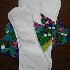Reusable Cloth Menstrual and Incontinence Pad Pattern 3 Sizes: Light ...