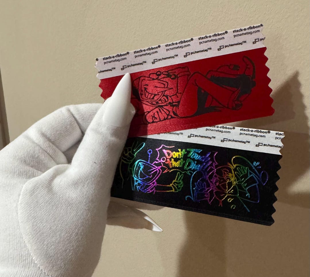 Deltarune Tenna (and Static Miku) Badge Ribbons - Etsy