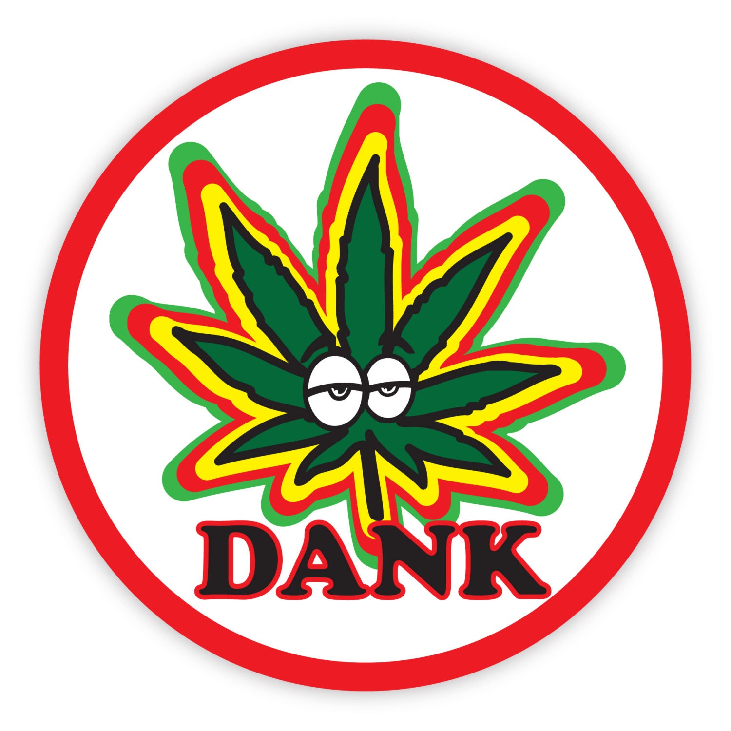 Bob Marley Leaf Sticker