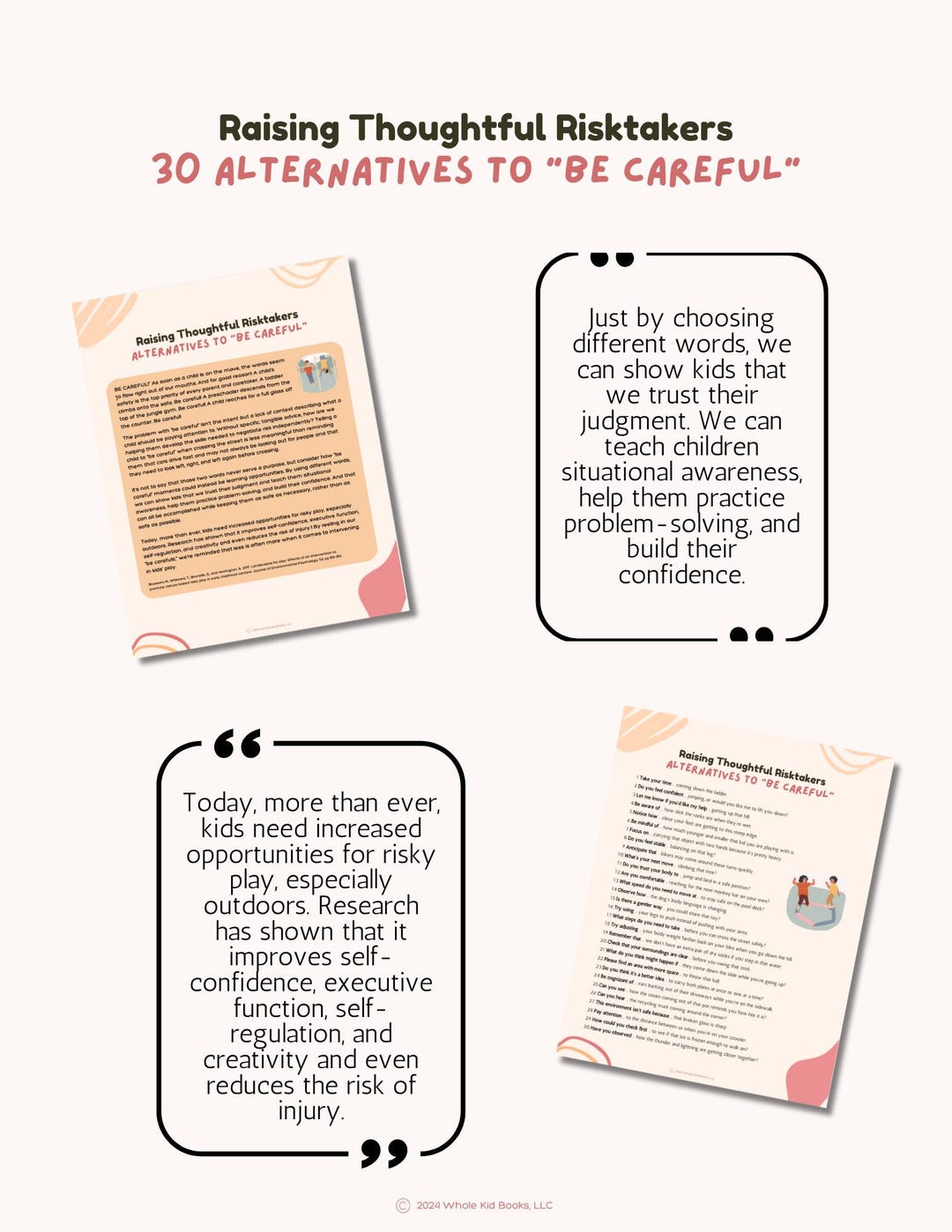 Mindful Parenting List What to Say to Kids Instead of Be Careful ...