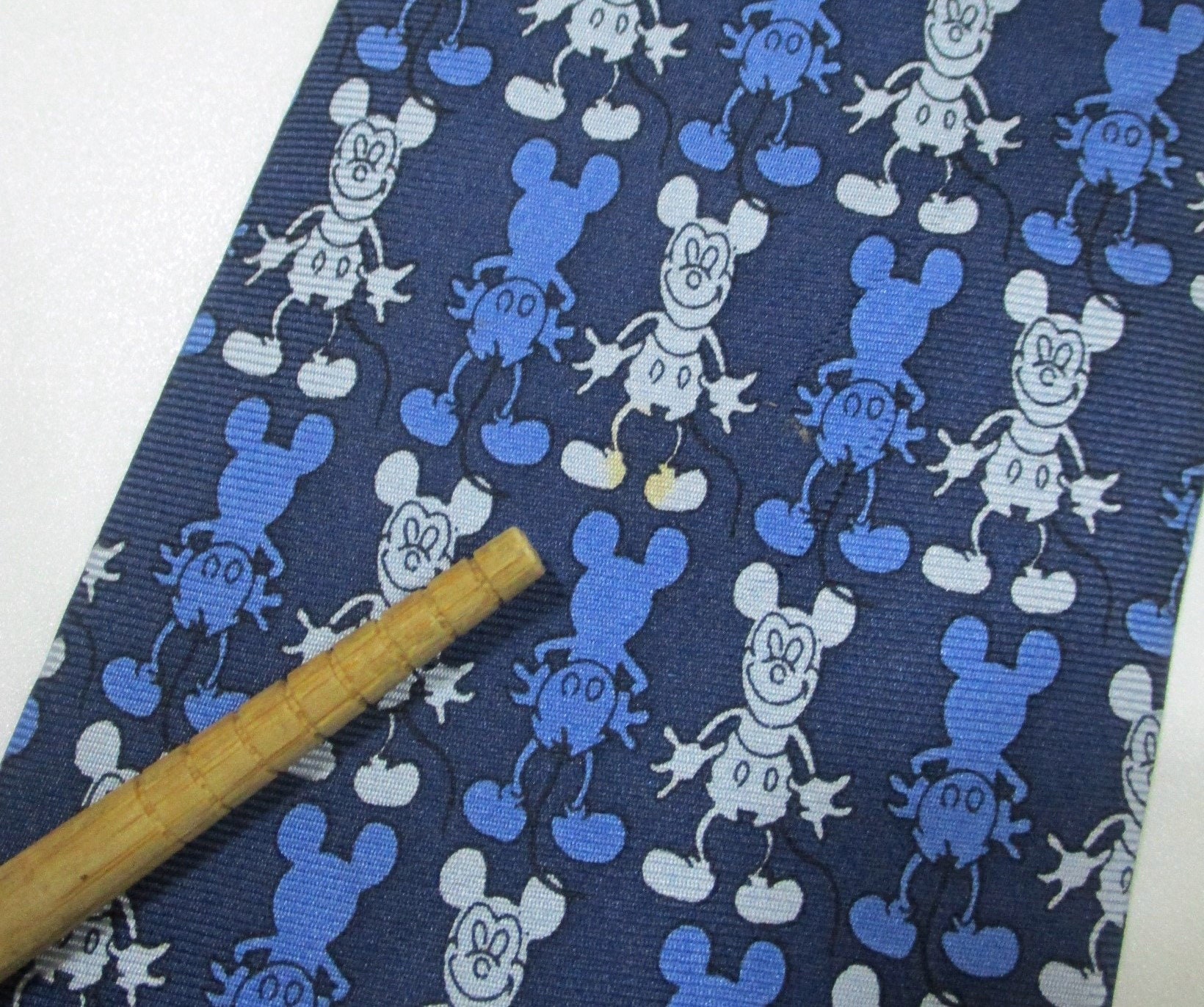 Vintage 90's Disney Mickey Mouse Pattern Blue Color Silk - Etsy