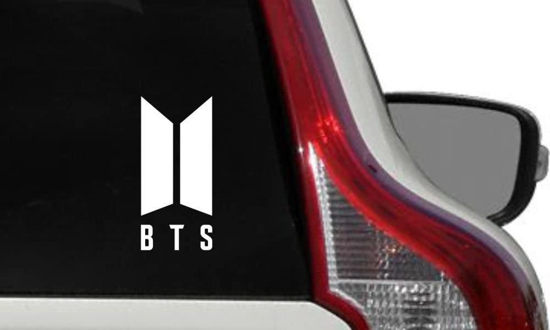 BTS New Logo Text BTS Car Die Cut Vinyl Decal Bumper Sticker for Car ...