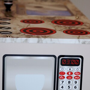 VINYL- Printatoy Microwave Dramatic Play Kitchen Decal. Preschool Toy ...