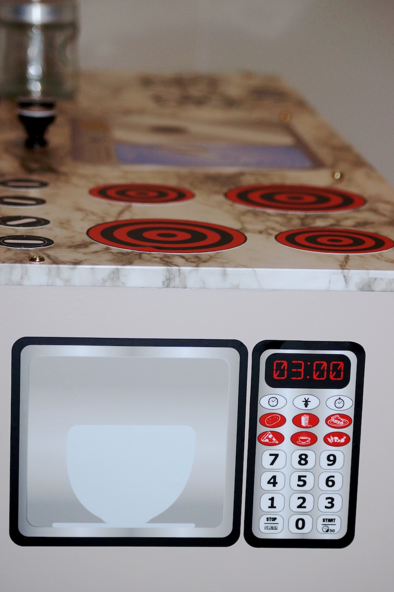 VINYL Printatoy Microwave Dramatic Play Kitchen Decal. - Etsy