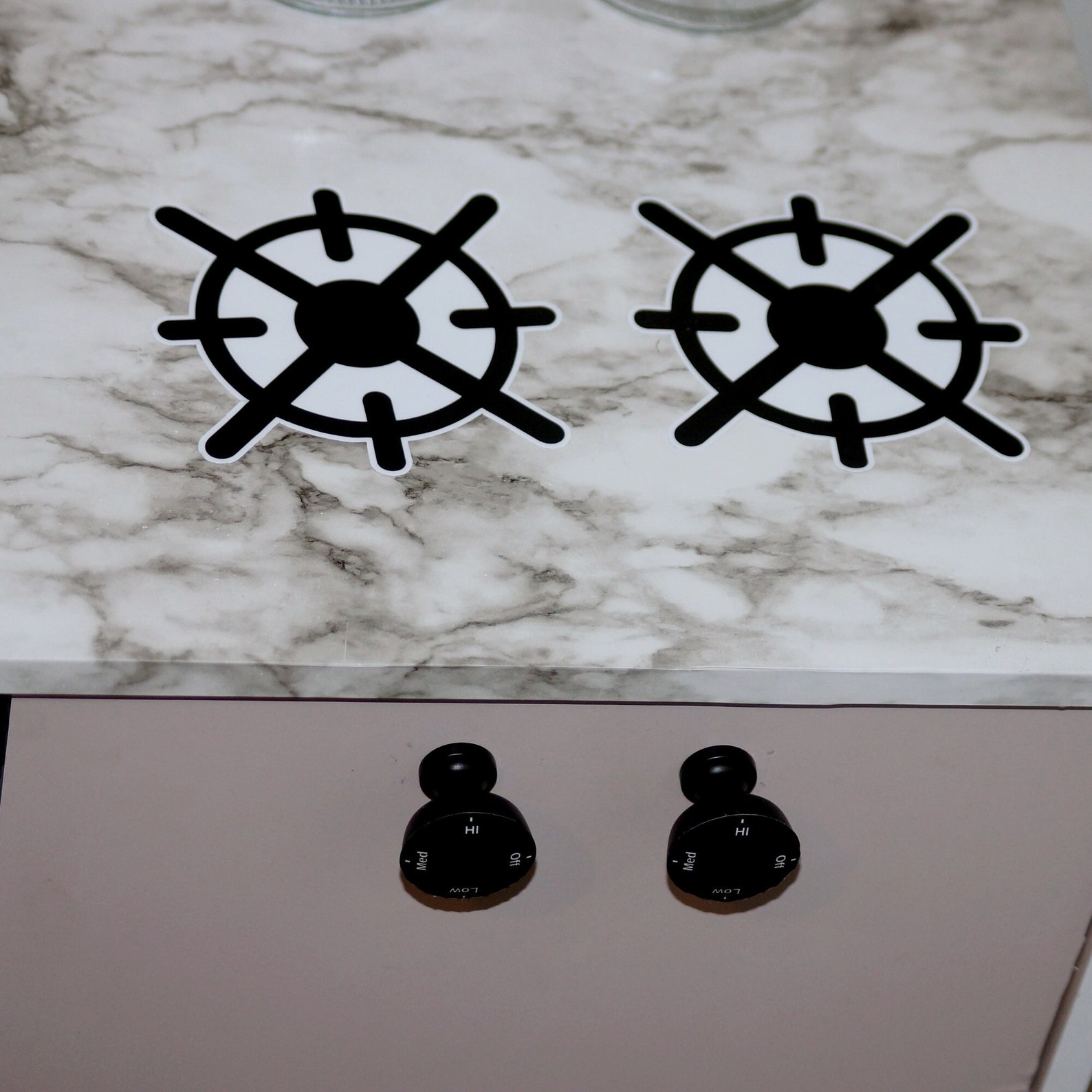 VINYL Printatoy Gas Stove Top Dramatic Play Kitchen Decals. - Etsy
