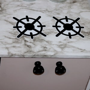 VINYL- Printatoy Gas Stove Top Dramatic Play Kitchen Decals. DIY Gas ...