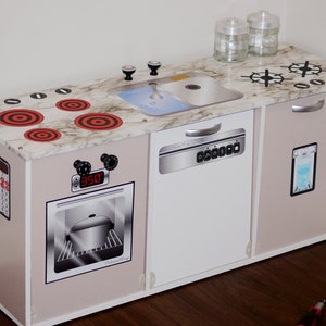 VINYL- Printatoy Microwave Dramatic Play Kitchen Decal. Preschool Toy ...