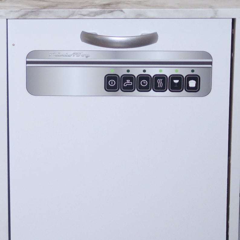 VINYL Printatoy Dishwasher Dramatic Play Kitchen Decal. Toy - Etsy