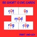 50 Short U CVC Flash Cards | Orton-gillingham Decodable Reading ...