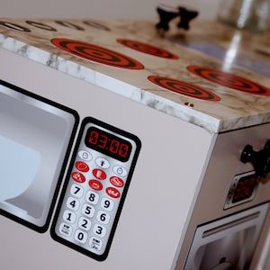 VINYL- Printatoy Microwave Dramatic Play Kitchen Decal. Preschool Toy ...