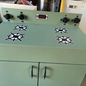 Digital-printatoy Gas Range Printable Stovetop Burners for Play Kitchen ...