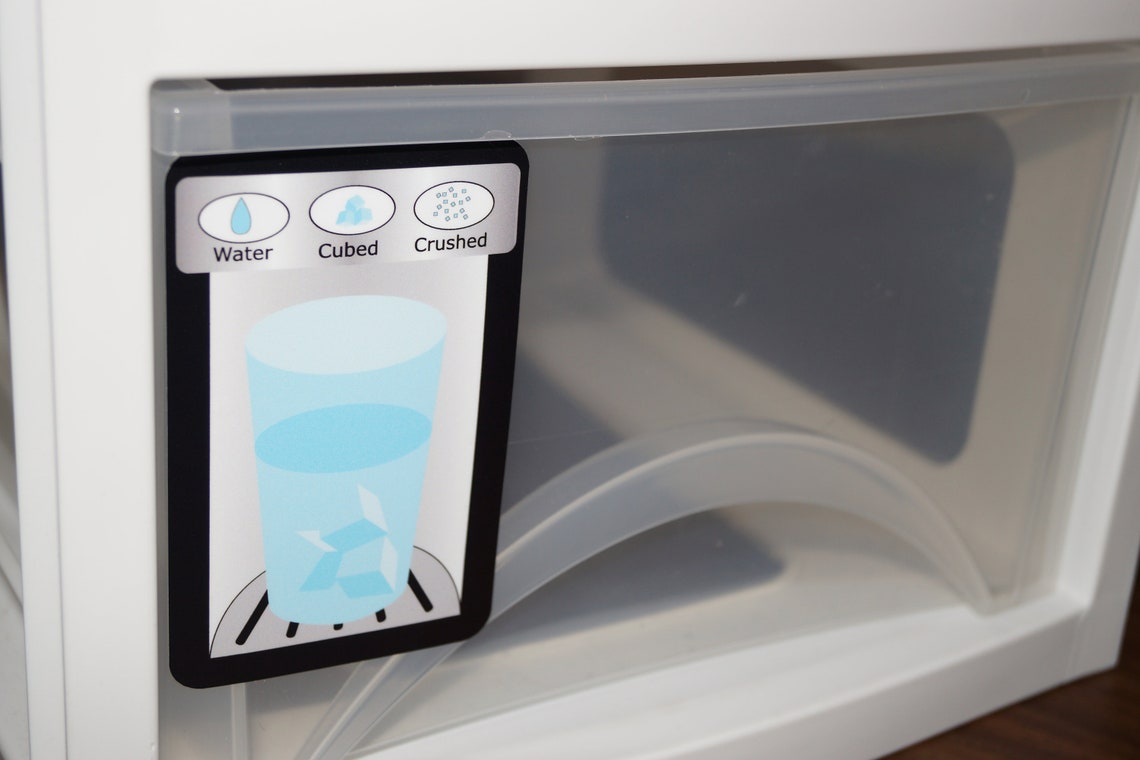 VINYL Printatoy Ice Maker/water Dispenser Dramatic Play - Etsy