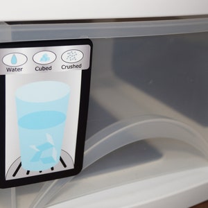 VINYL- Printatoy Ice Maker/water Dispenser Dramatic Play Kitchen Decal ...