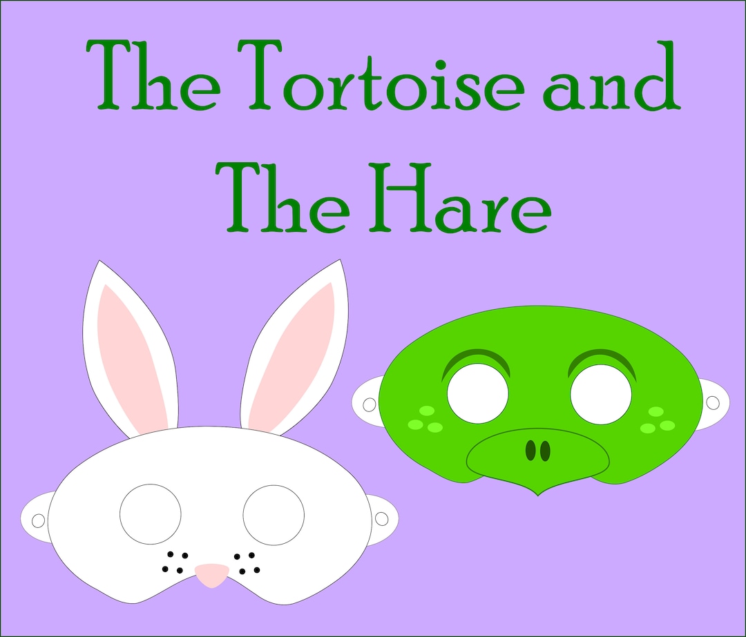 DIGITAL DOWNLOAD Tortoise and the Hare Reader's Theater Printable Masks ...