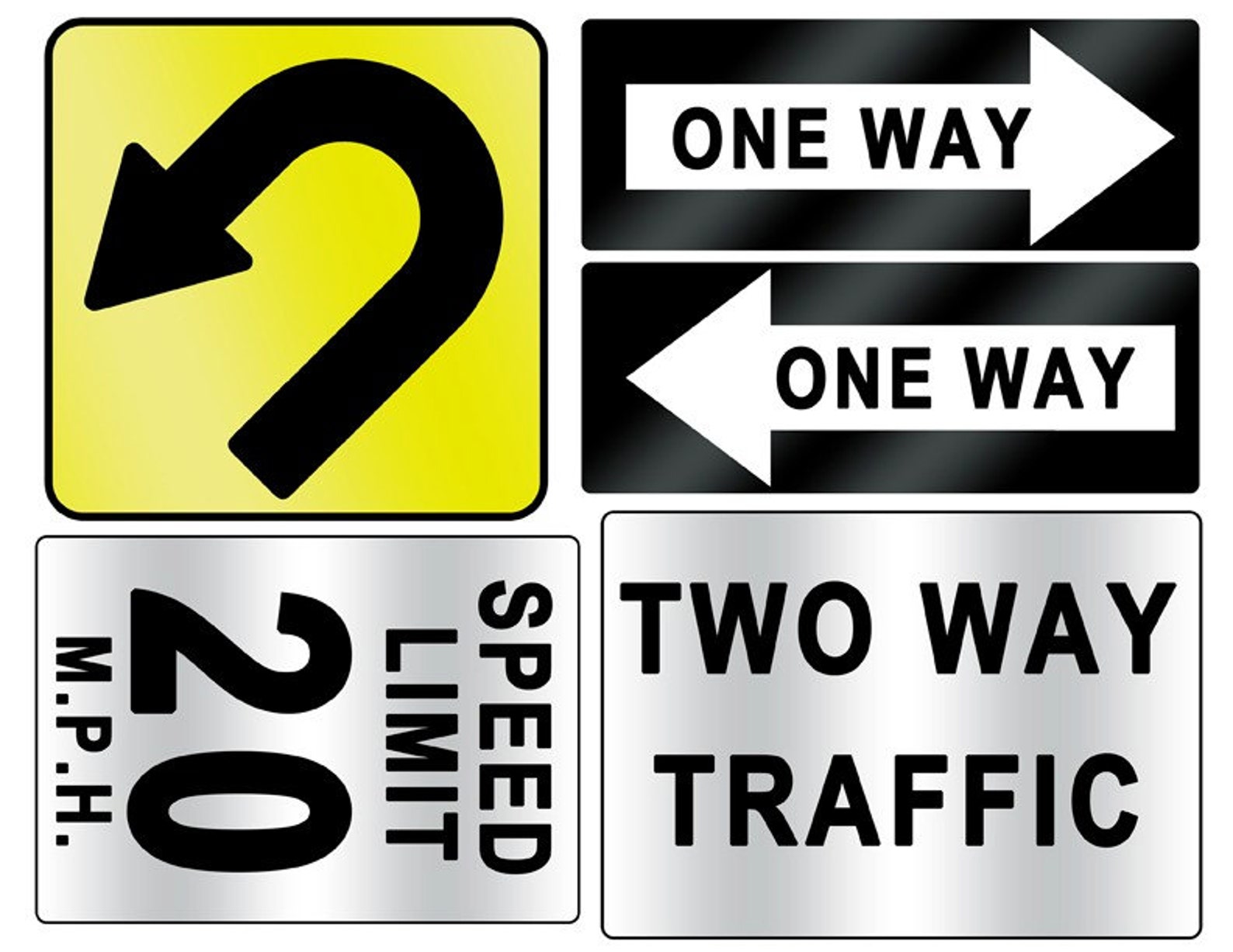 DIGITAL Printatoy Urban Street Sign Printables Set of 5 - Etsy