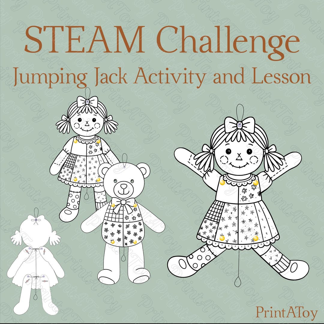 Jumping Jack Engineering Craft | Simple Machines and Motion STEM ...