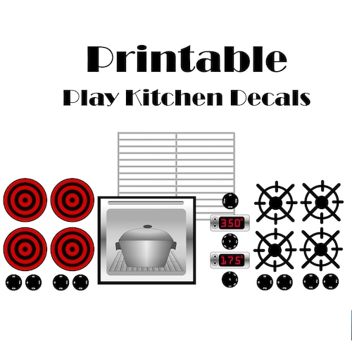 DIGITAL DOWNLOAD Duktig Ikea Dramatic Play Kitchen Decals. - Etsy Canada