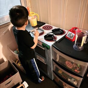 Play Kitchen Stove Decals – Electric Style Stove Burners for Toy Oven ...