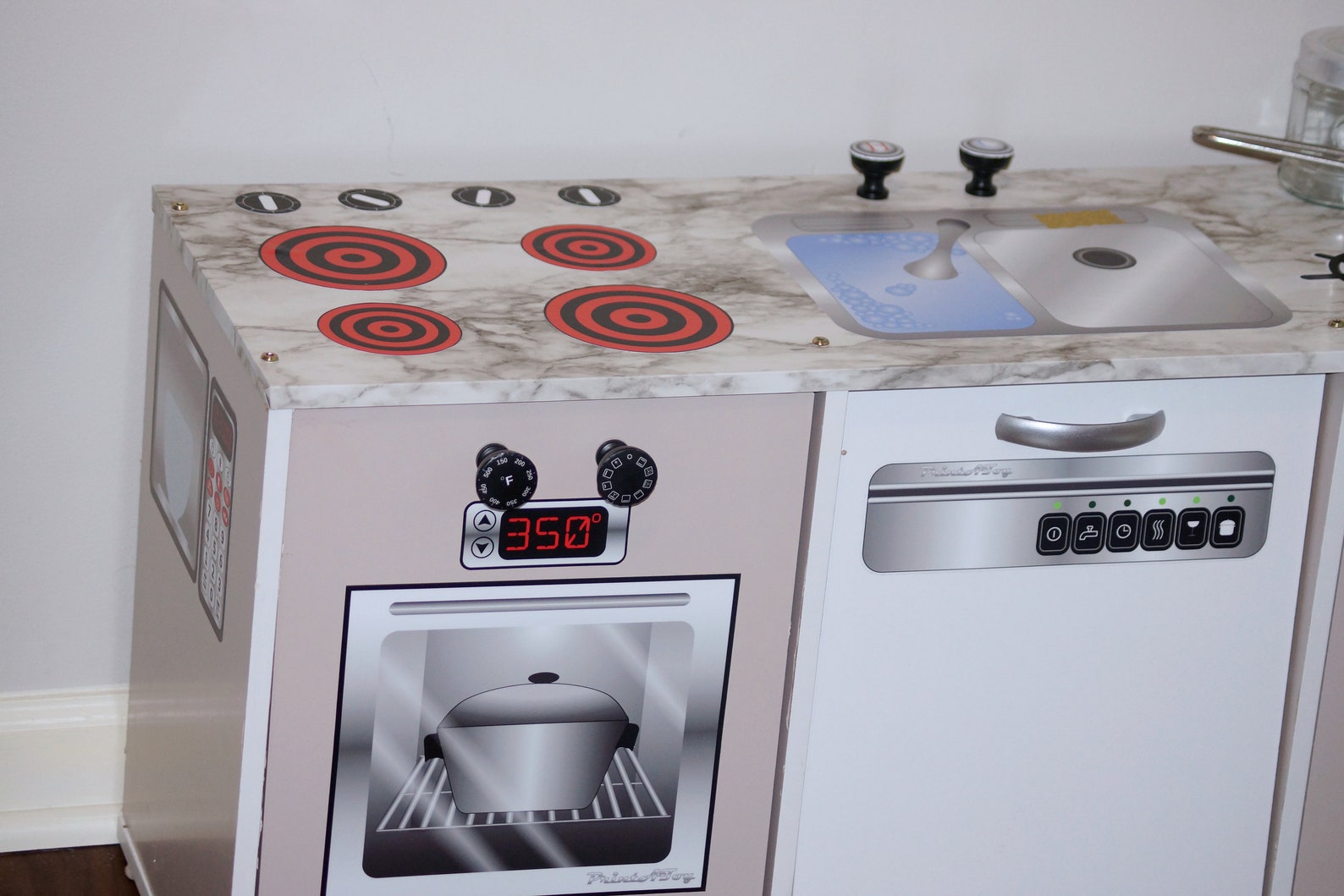 VINYL Printatoy Stove Dramatic Play Kitchen Decals With Oven - Etsy