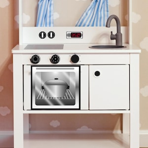 VINYL- Printatoy Stove Dramatic Play Kitchen Decals Oven, Chocolate ...