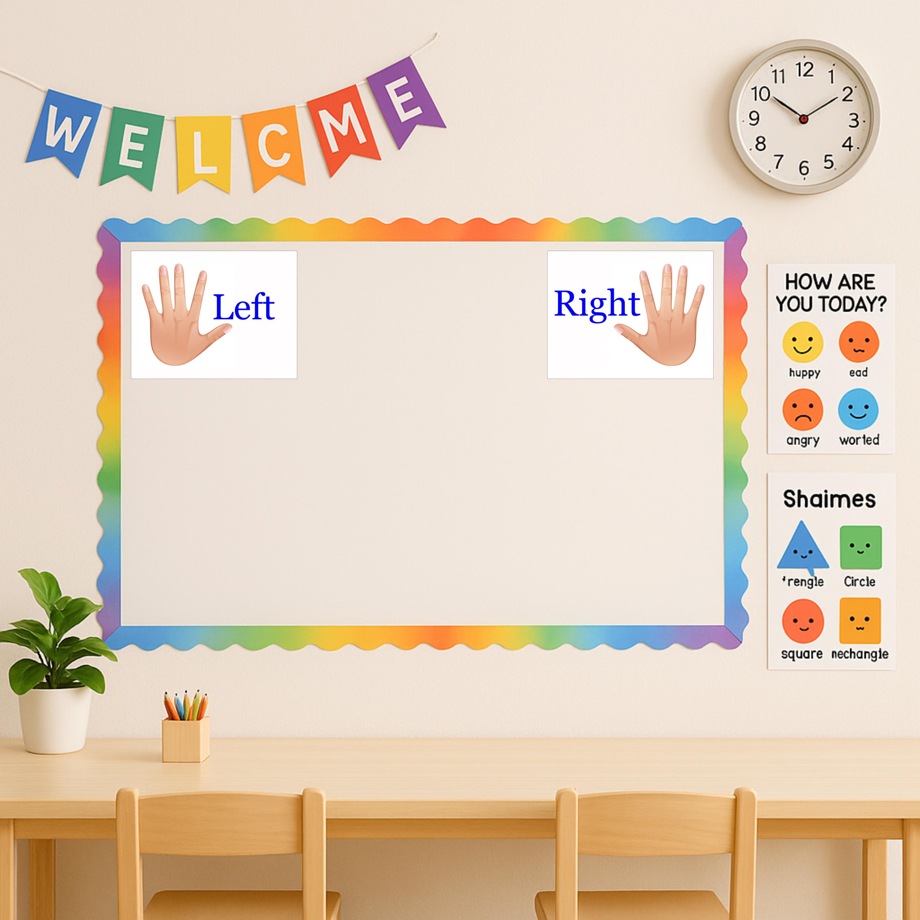 Left and Right Hand Posters | Classroom, Homeschool Decor (PDF) - Etsy