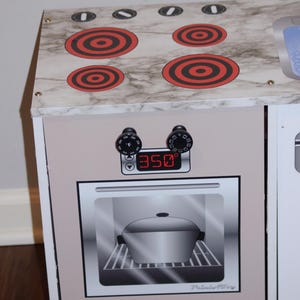 Printable Play Kitchen Decals – Stove Burners & Oven (digital Download ...