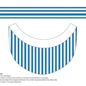 DIGITAL DOWNLOAD Train Conductor's Hat Paper Printable Easy Adult Kid's ...