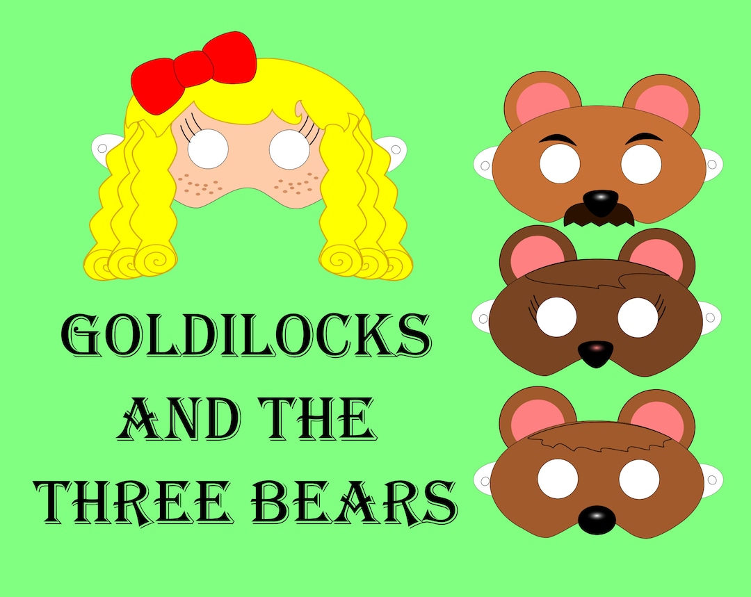 DIGITAL DOWNLOAD- Goldilocks and the Three Bears Fairy Tale Reader's ...