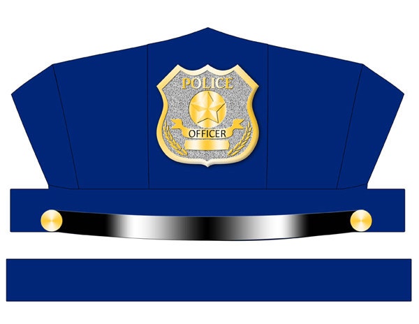 Blue Police Officer Hat