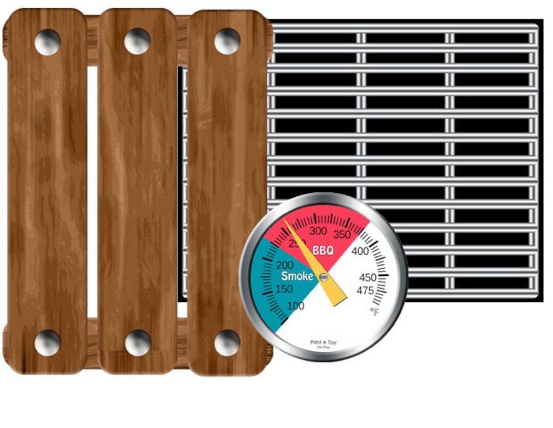 DIGITAL- Printatoy Gas Grill Decal Set. DIY Printable Playhouse ...