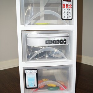 VINYL- Printatoy Microwave Dramatic Play Kitchen Decal. Preschool Toy ...