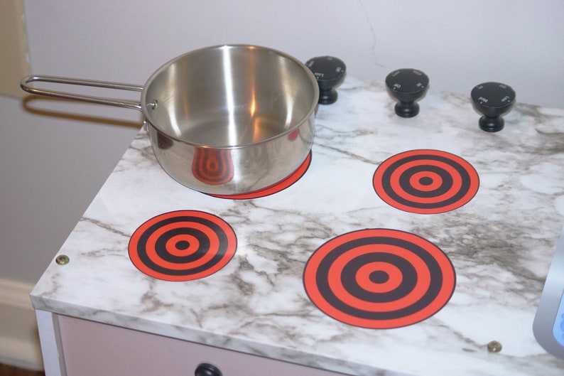 Vinyl Electric Burner Decals – Toy Kitchen Stickers - Etsy