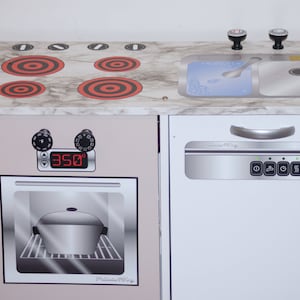 VINYL- Printatoy Dishwasher Dramatic Play Kitchen Decal. Toy Appliance ...