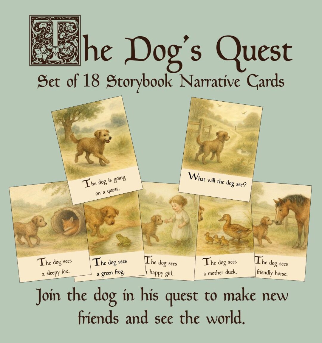 The Dog's Quest Early Reader Sequencing Activity- Set of 18 Storybook ...