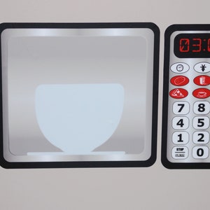 VINYL- Printatoy Microwave Dramatic Play Kitchen Decal. Preschool Toy ...
