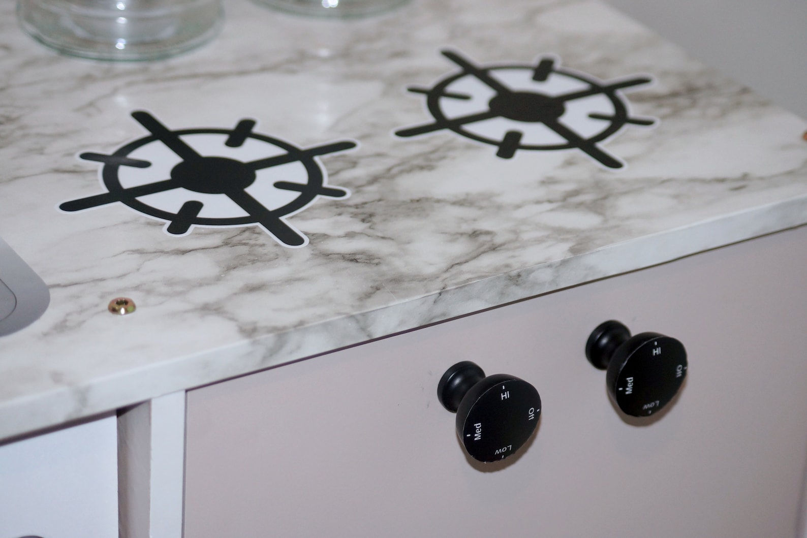 VINYL- Printatoy Gas Stove Top Dramatic Play Kitchen Decals. DIY Gas ...