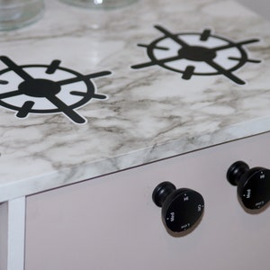 VINYL- Printatoy Gas Stove Top Dramatic Play Kitchen Decals. DIY Gas ...