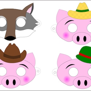 DIGITAL DOWNLOAD- Three Little Pigs and the Big Bad Wolf Dramatic Play ...