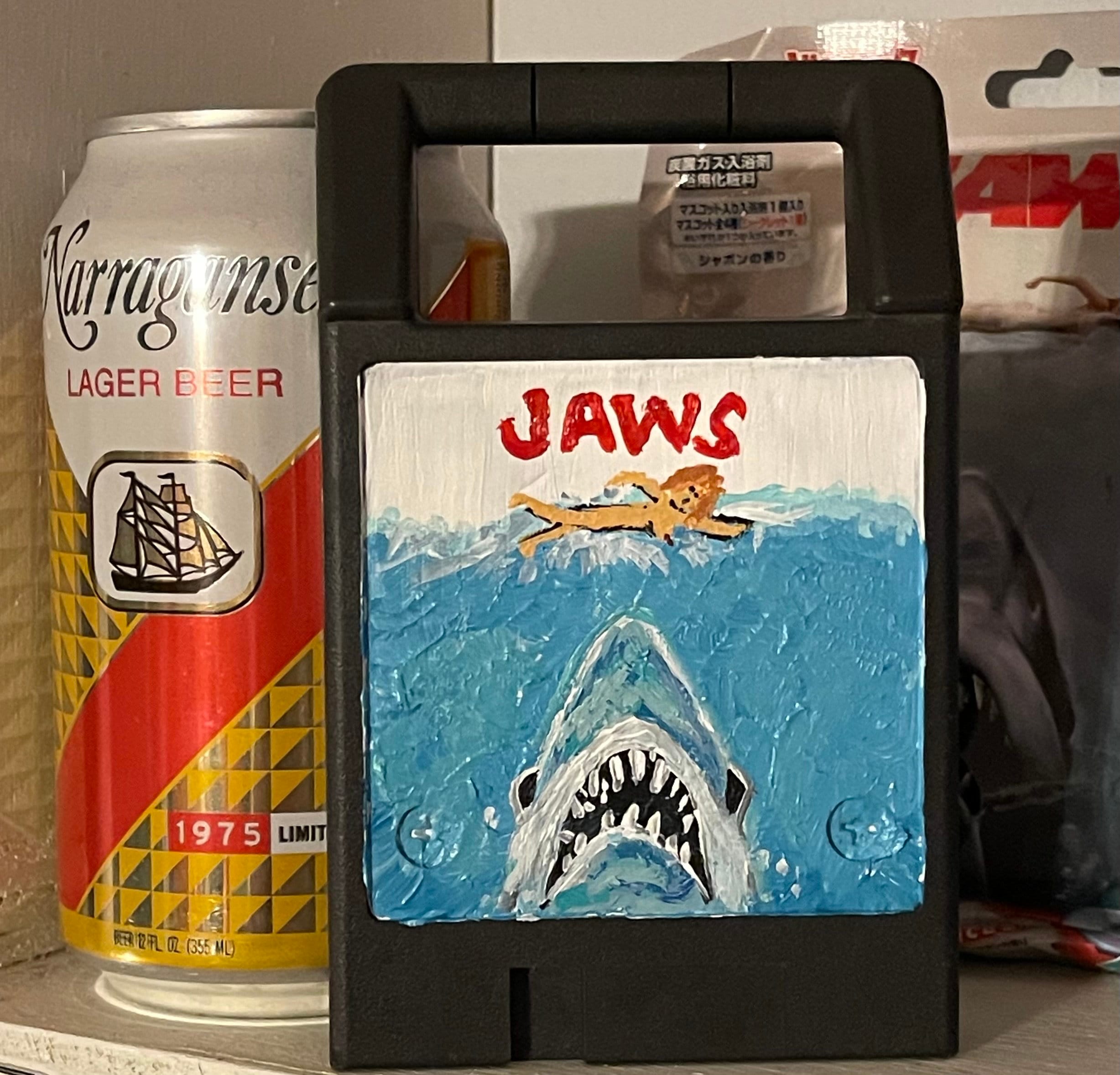 JAWS Custom Hand Painted Vintage Game Cartridge - Etsy